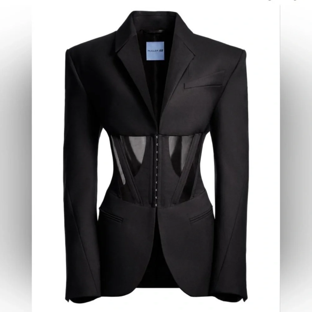 Mugler | Tops | Hm X Mugler Corset Blazer | Poshmark